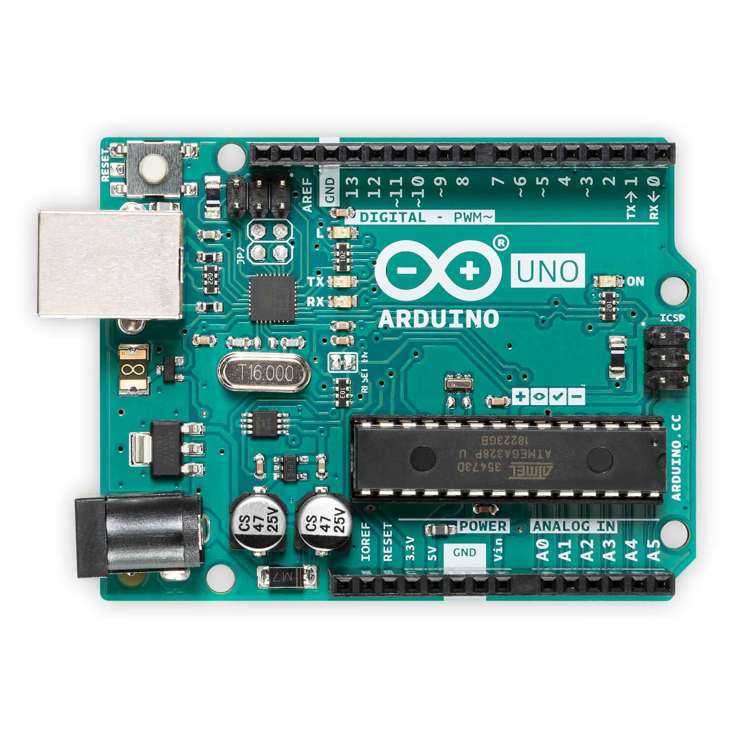 Arduino Uno Rev3 Base Atmega328p - A000066 - Mixtou